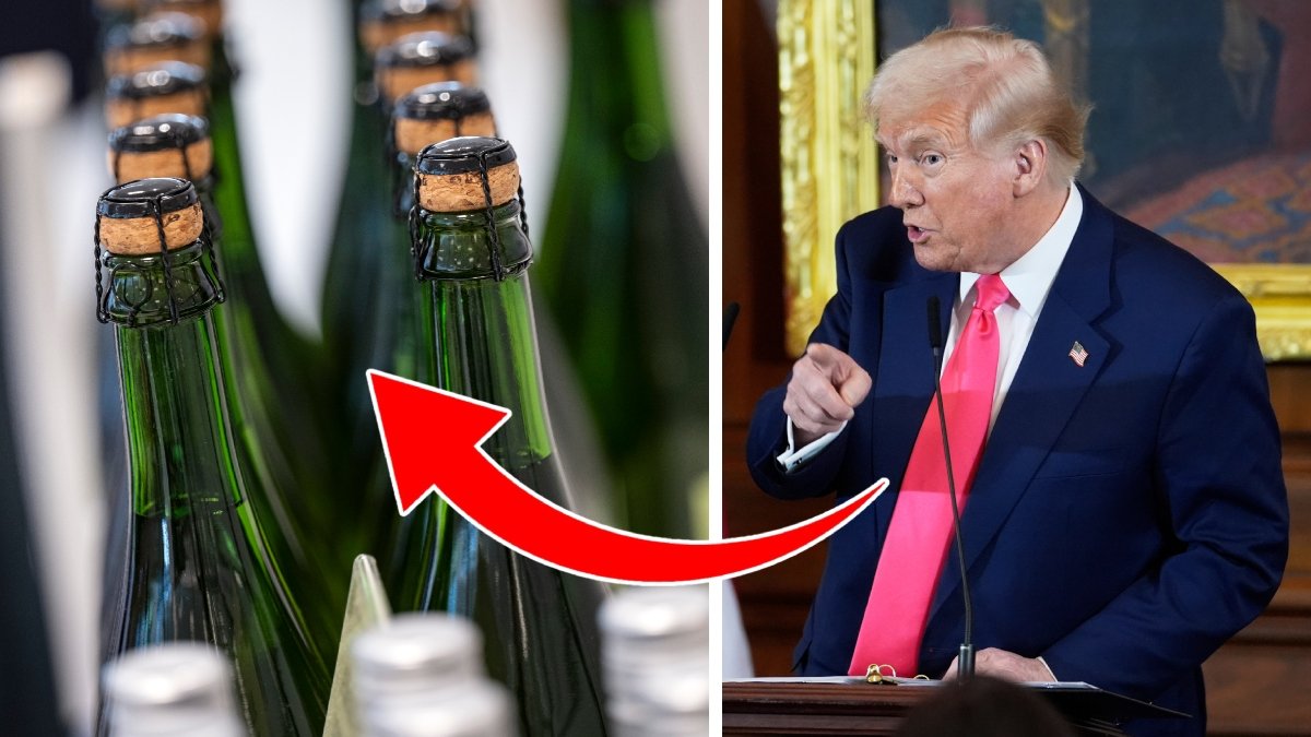 Trump hotar med 200-procentiga tullar på europeiska varor