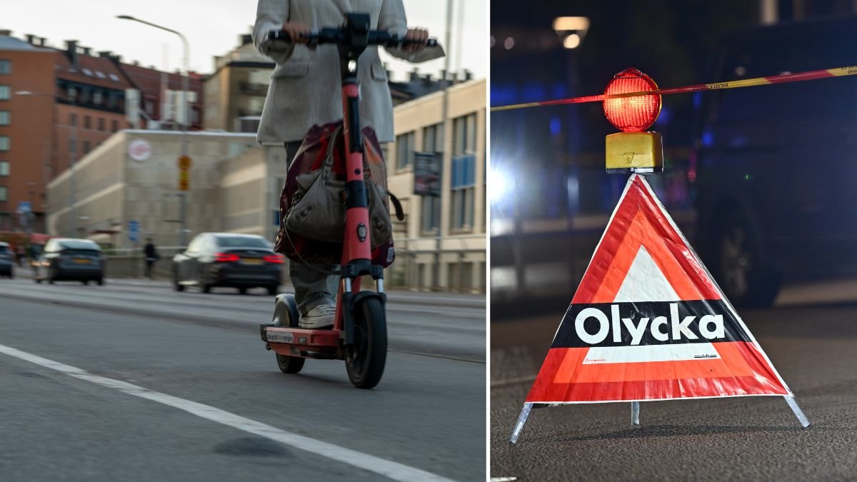 Man död efter olycka på elsparkcykel