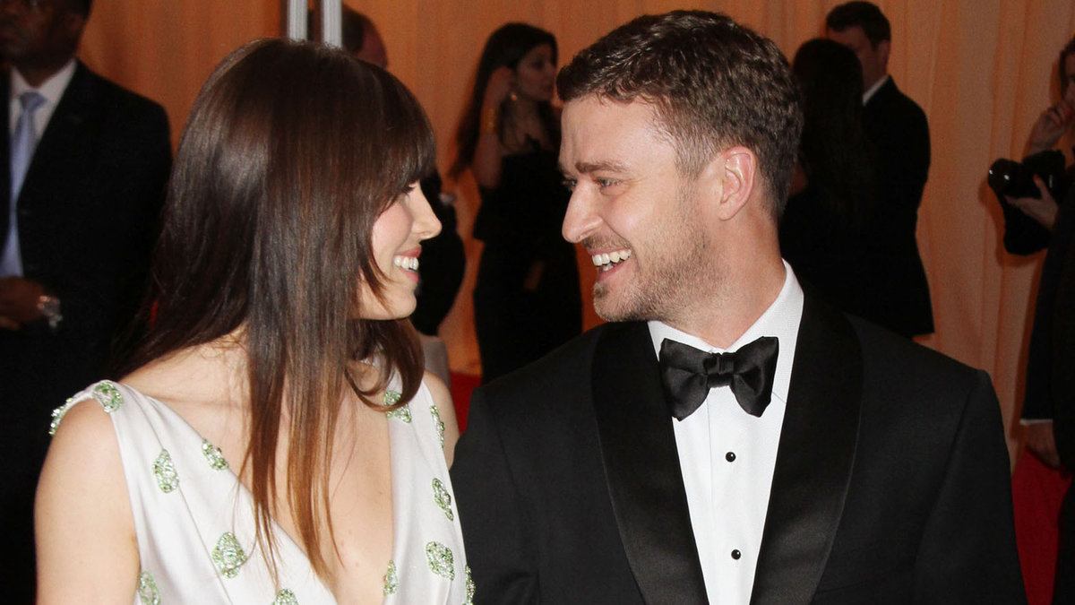 Justin Timberlake visar upp sonen för första gången