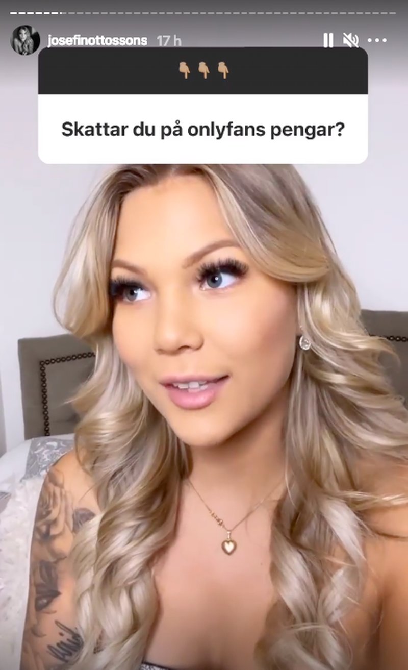 Josefin Ottosson om OnlyFans - tjänar hundratusentals kronor