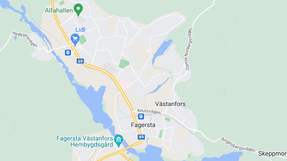 Polisen rapporterar om polisinsats / kommendering, Fagersta