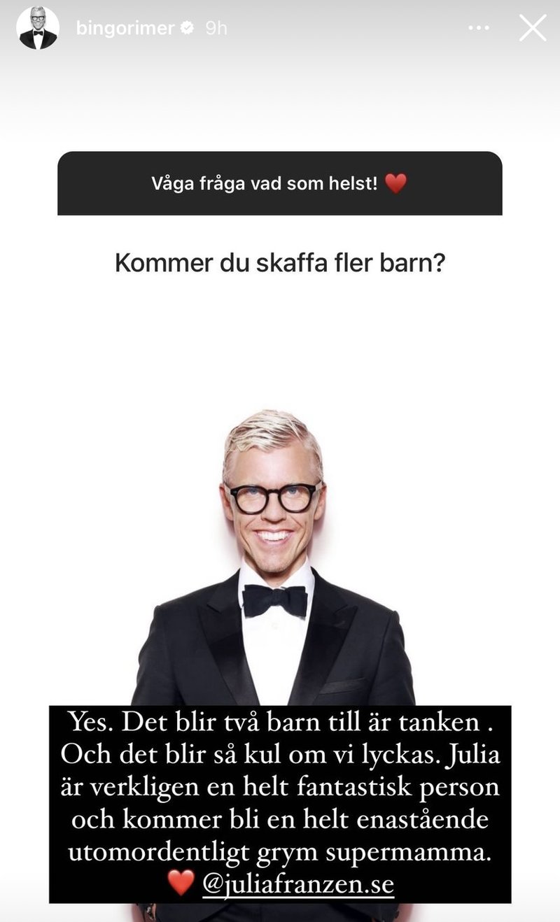 Bingo Rimérs sjuka svar på sexfrågan: "Mycket snabbmat"