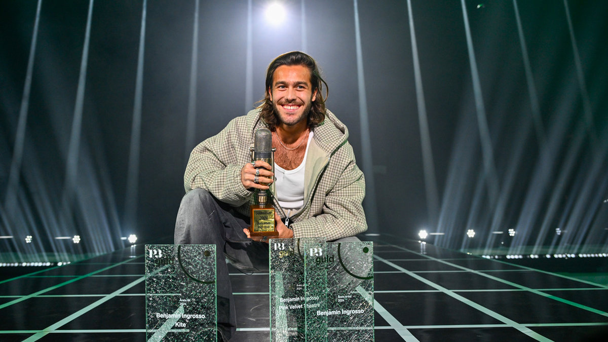 Benjamin Ingrosso krossade alla på P3 Guld