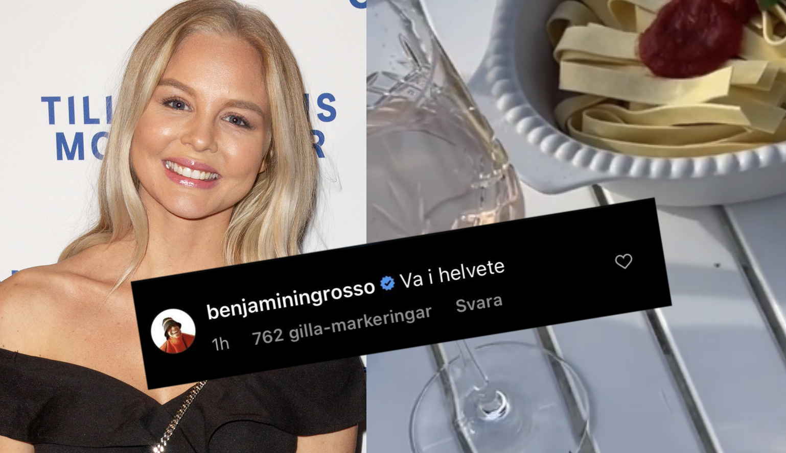 Benjamin Ingrosso rasar på Alexandra Brings bild – och det gör även ...