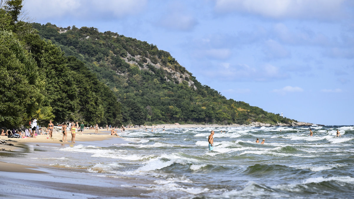 Prisad strand förstörd av oväder