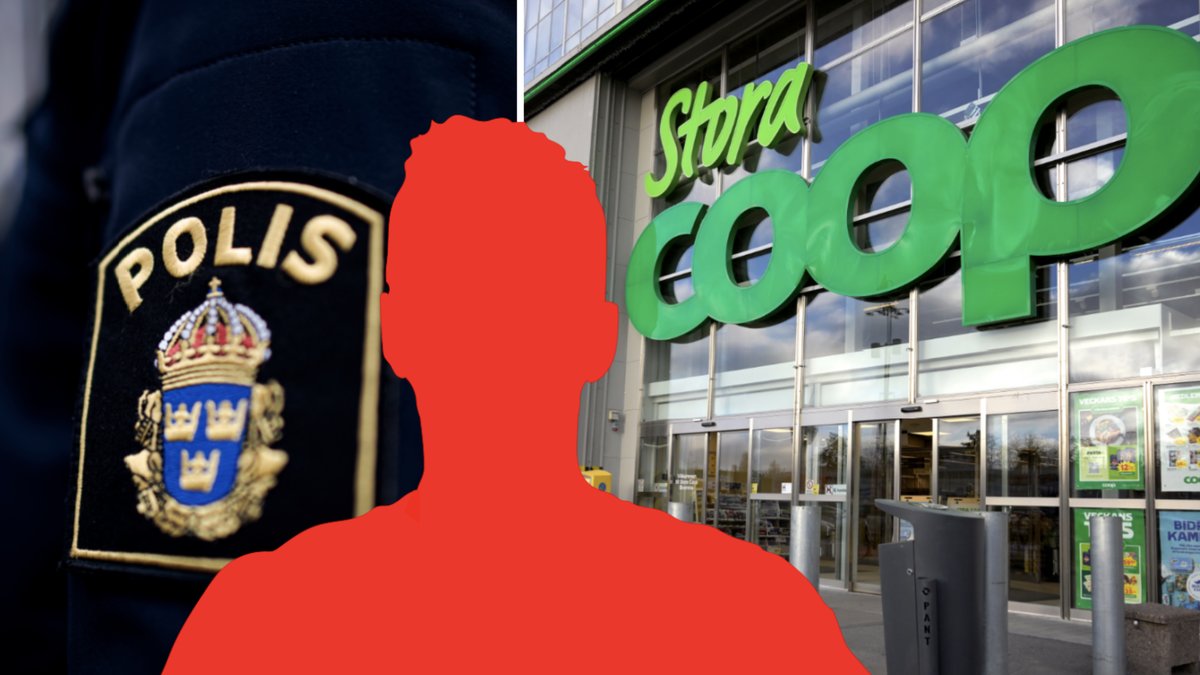 Pappa bet och slog polis på Coop – hade druckit en liter Jägermeister