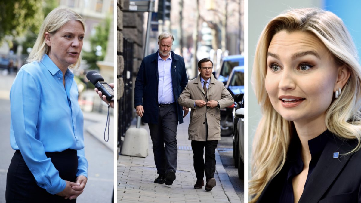 Så långa är partiledarna i riksdagen – han är allra längst