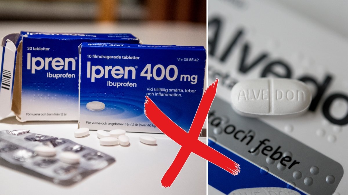 Ny studie: Alvedon och Ipren kan vara skadliga