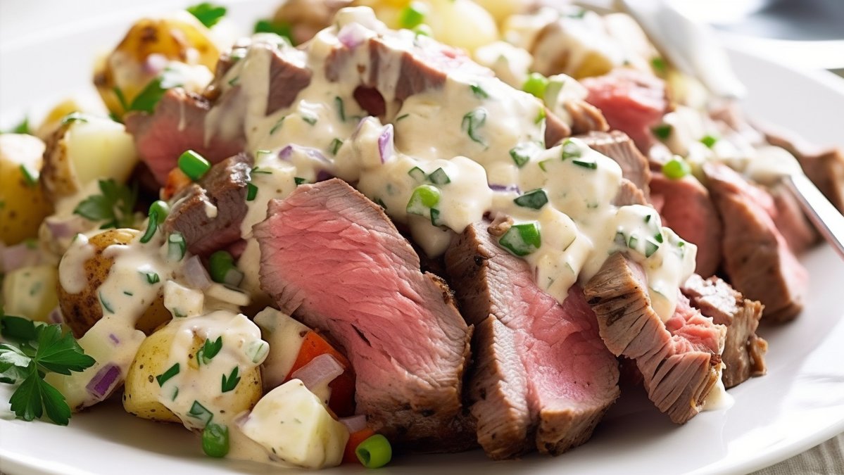 Rostbiff och hemgjord potatissallad – en smakfull klassiker