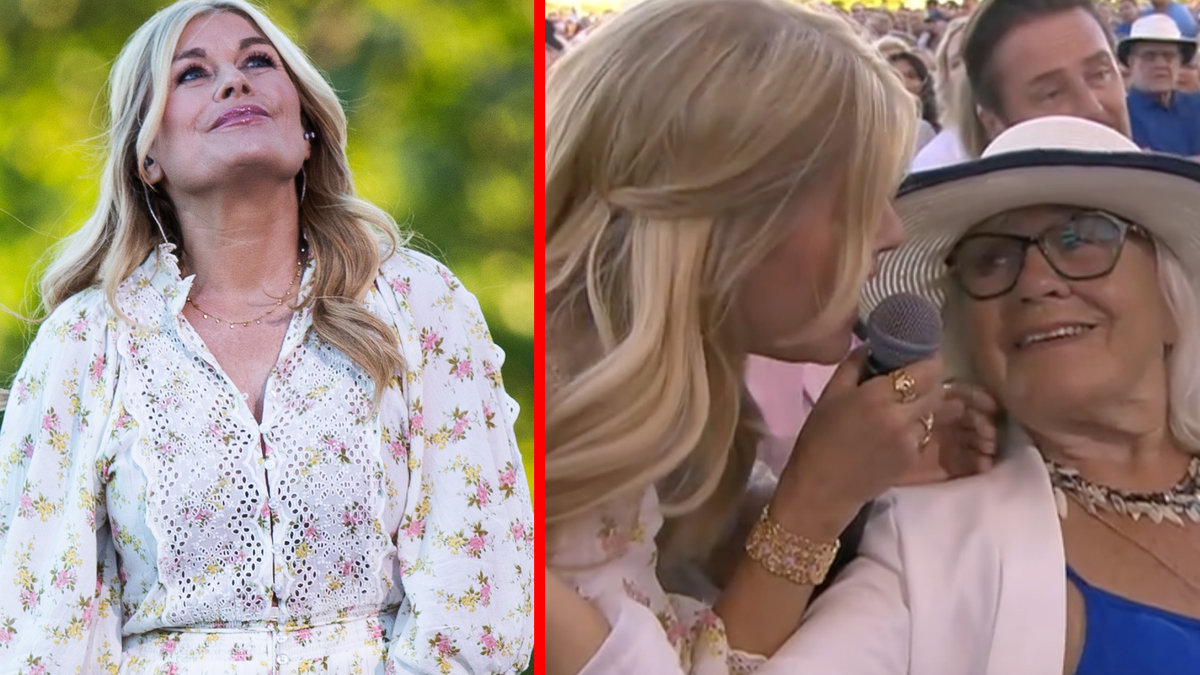 Tittarna i tårar av Pernilla Wahlgrens ord under Allsång