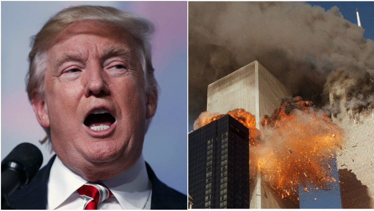 Det första Donald Trump sa efter attackerna den 11 september