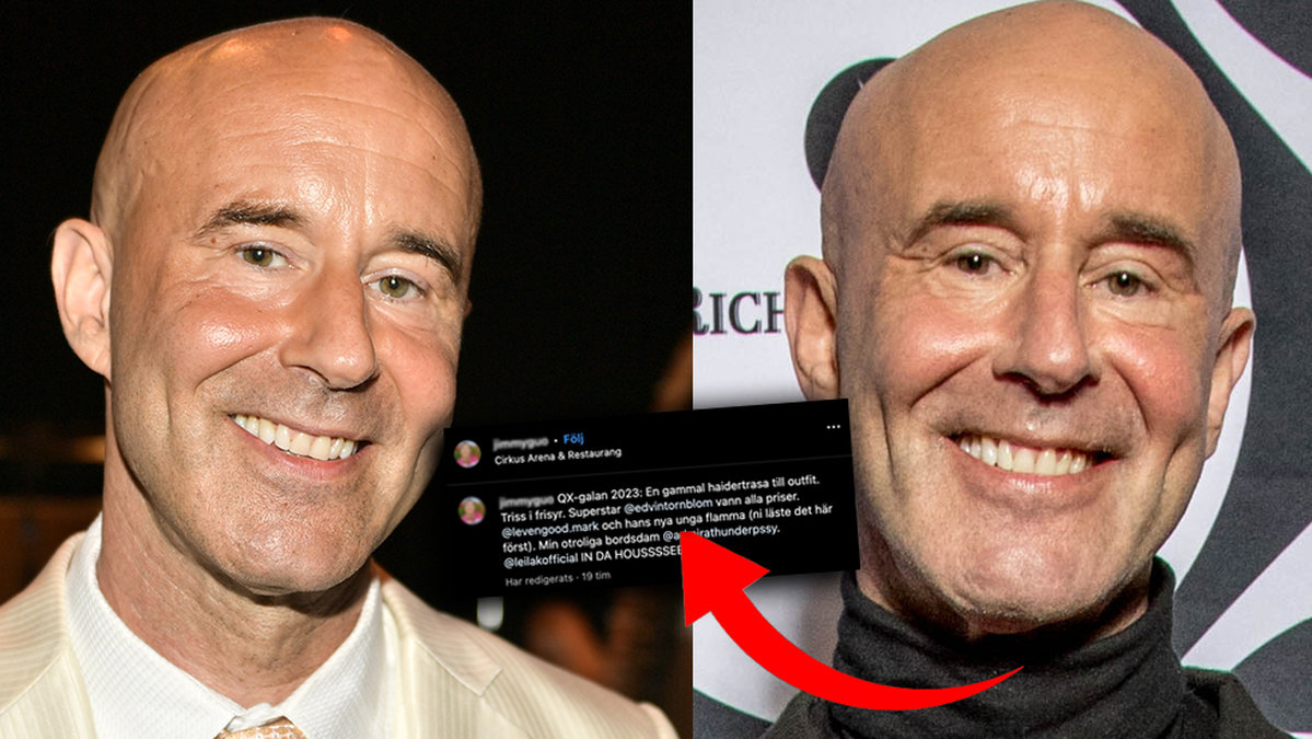 Mark Levengood strålade på QX-galan: "Här är hans nya unga flamma"