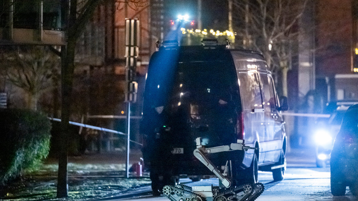 Två tonårspojkar gripna för misstänkt bomb i Malmö