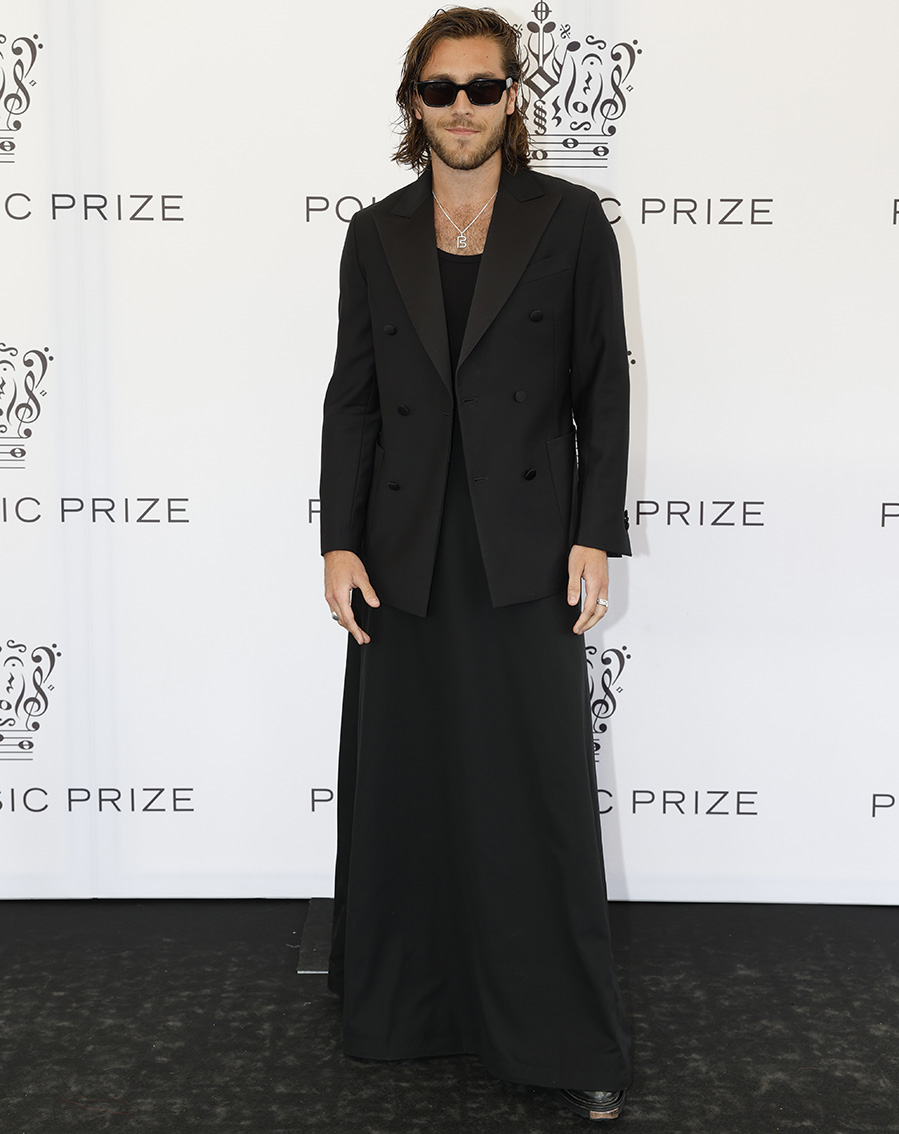 Benjamin Ingrosso gick på Polarpriset i långklänning: "Speciellt för..."