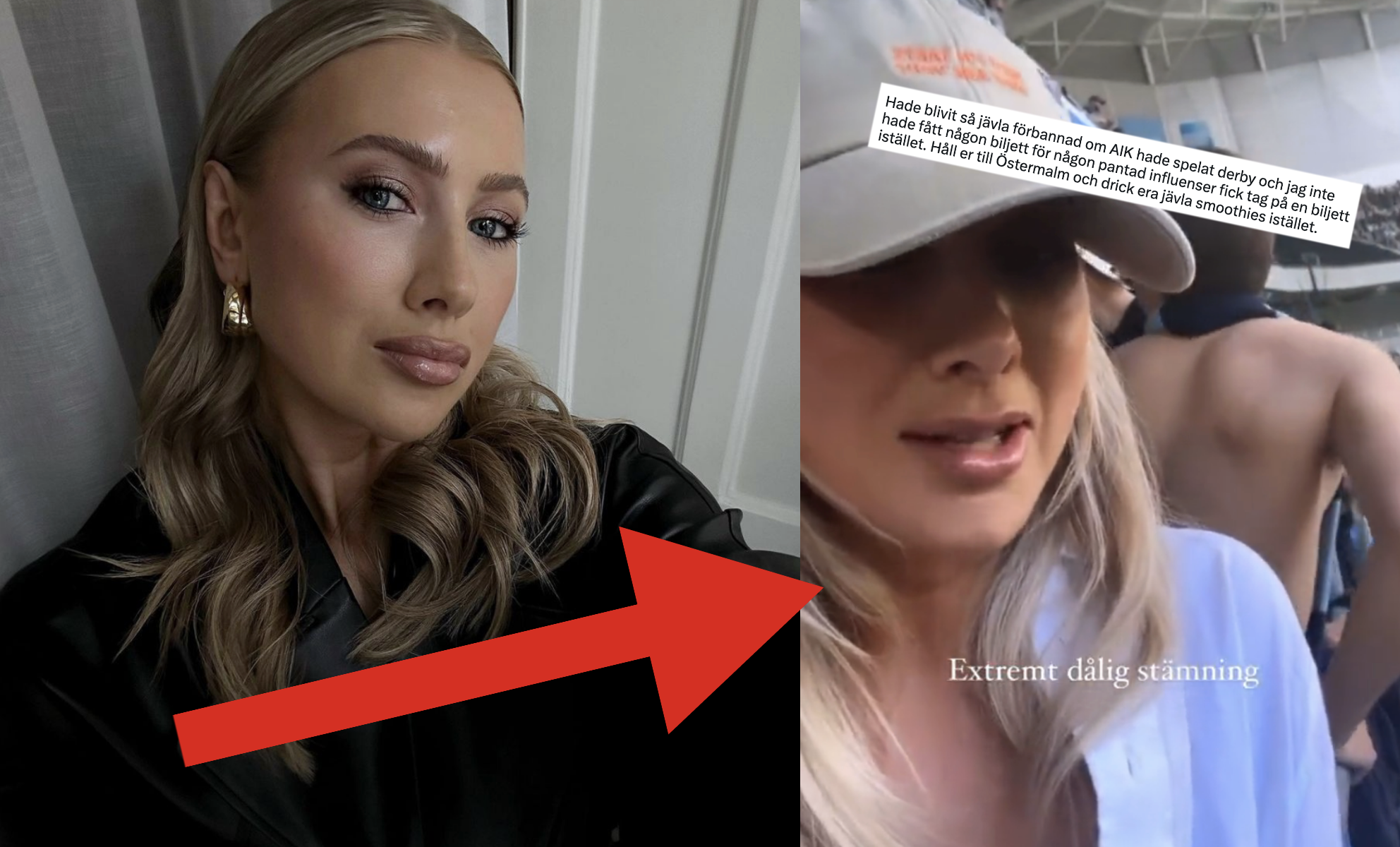 Hanna Friberg möter hatstorm efter video från Stockholmsderby: "Fruktansvärt"