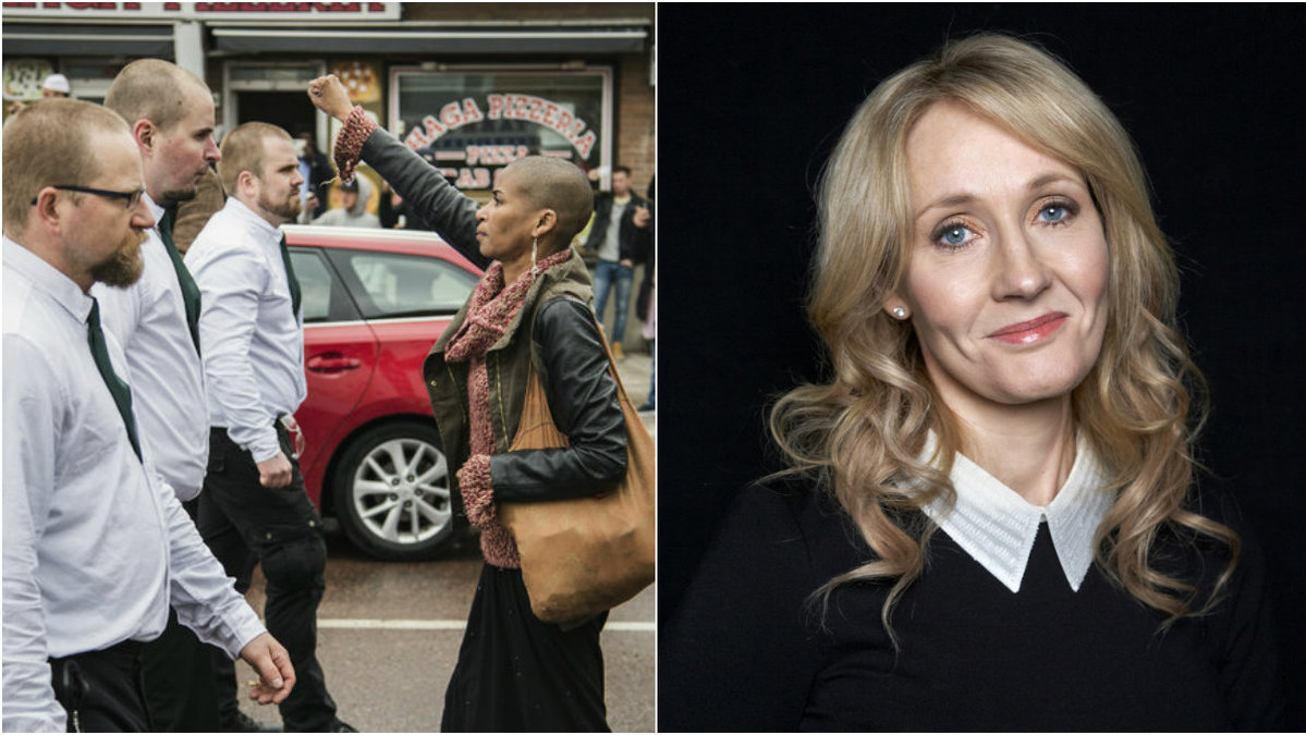 Harry Potter-författaren hyllar bilden där Tess gör motstånd mot nazisterna