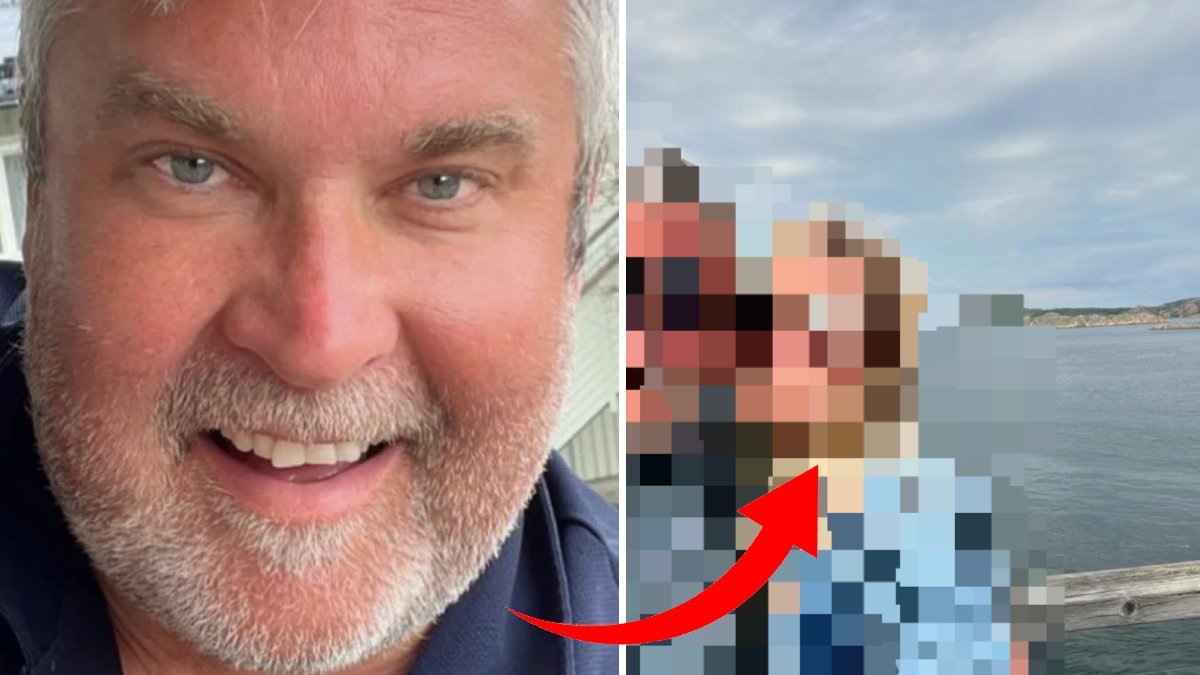 Marcus Noterius visar upp somrig bild på flickvännen Titti