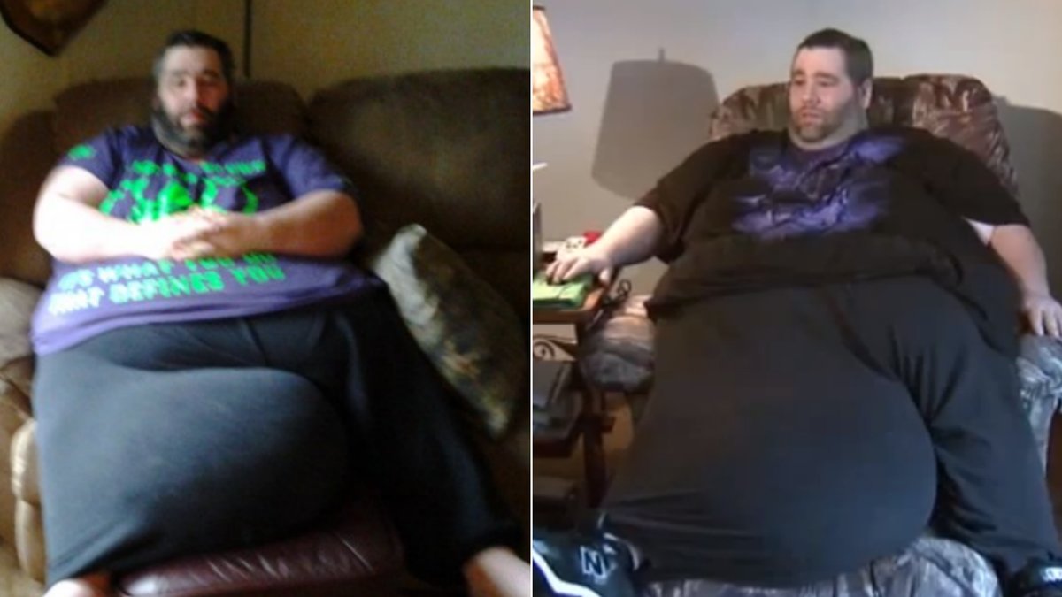 Hans pung väger 45 kilo – nu söker han vård