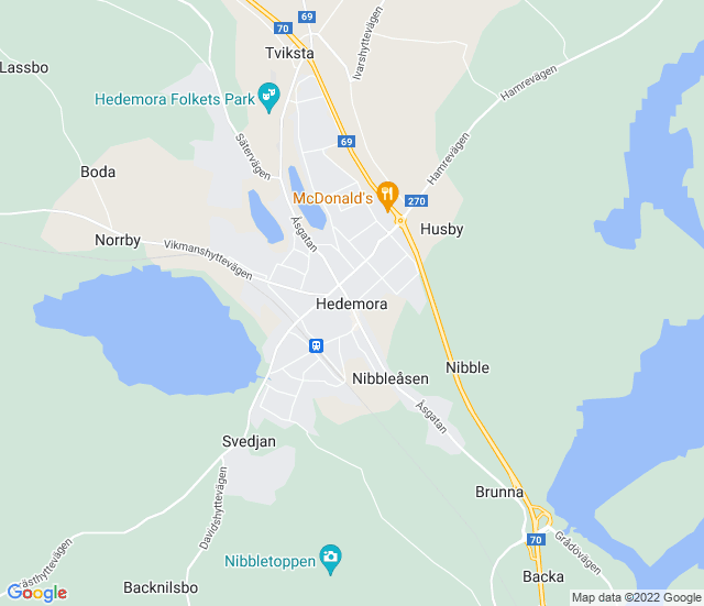 Polisen i Hedemora rapporterar om brand