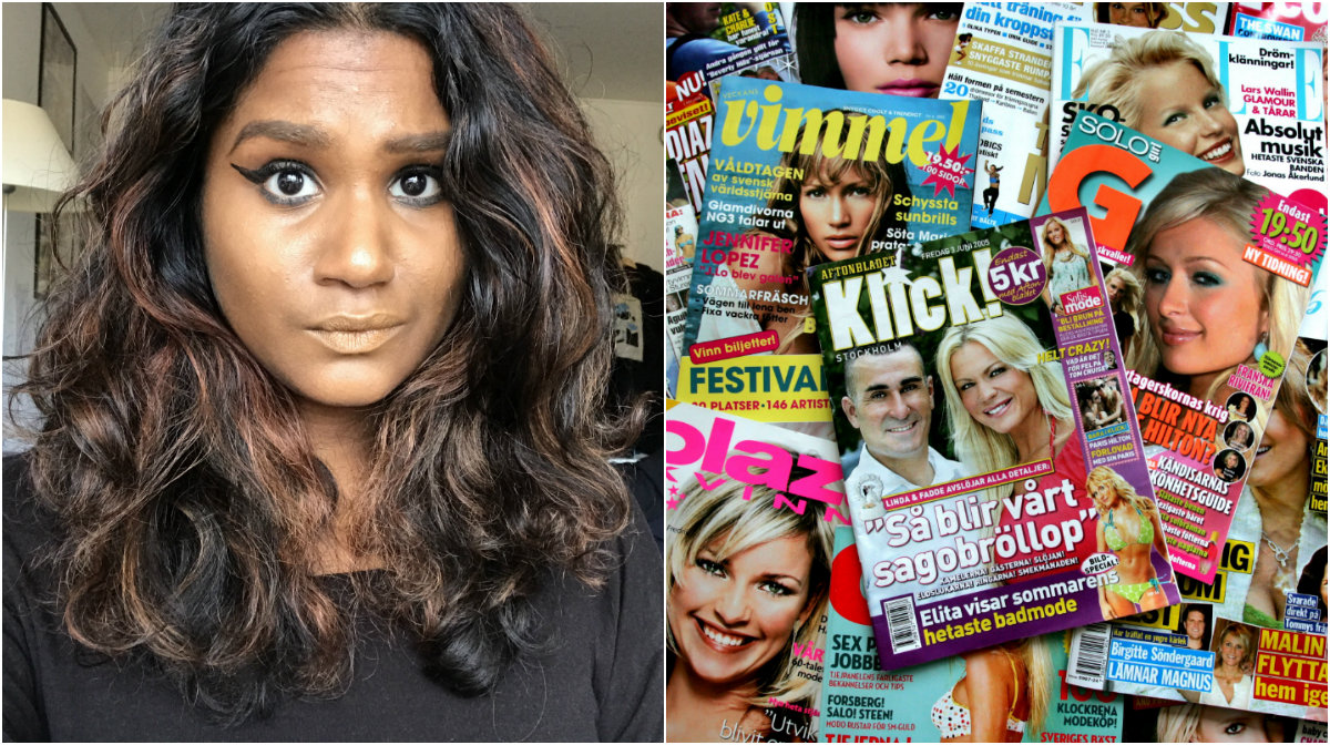 Varför riktar sig veckotidningar bara till vita?