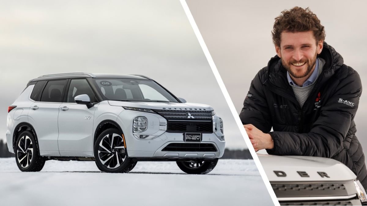 Mitsubishi Outlander PHEV är tillbaka: Vi kör den på is