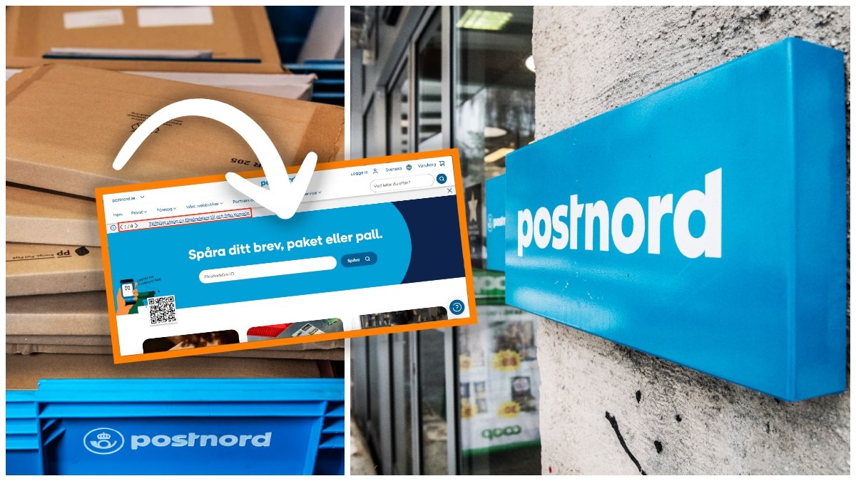Postnord stoppar tillfälligt alla försändelser härifrån