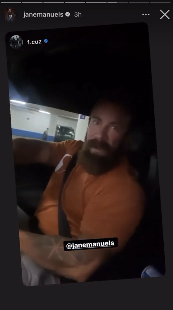 Här hänger rapparen 1.Cuz med Jan Emanuel: "Raggarvarv"