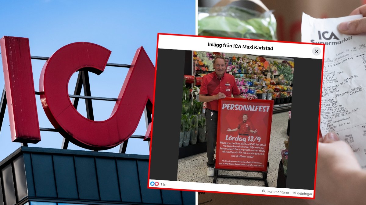 Ica-butik stänger tidigare – personalen ska festa
