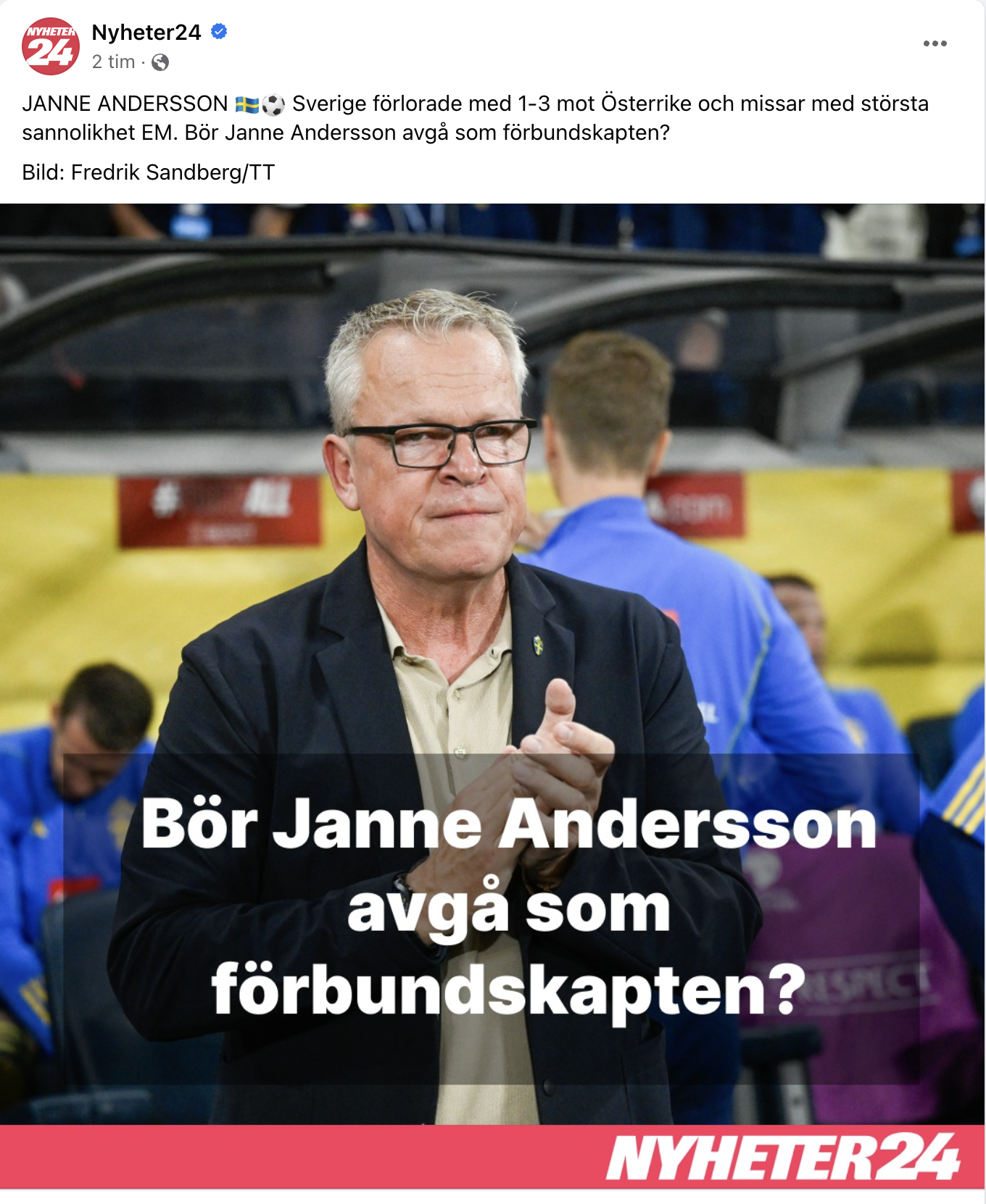 Hårda kritiken mot Janne Andersson: "Rasta din hund istället"