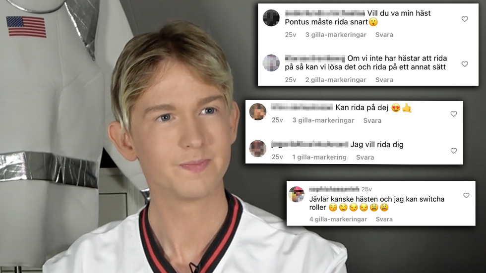 Pontus Rasmusson gillade sexkommentarer: "Måste rida snart"