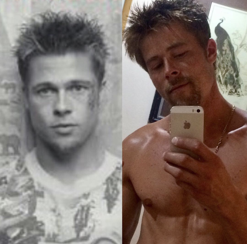 Nathan Meads, 33, tjänar storsumma på att vara lik superstjärnan