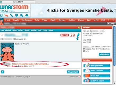 Lunarstorm kastar in handduken