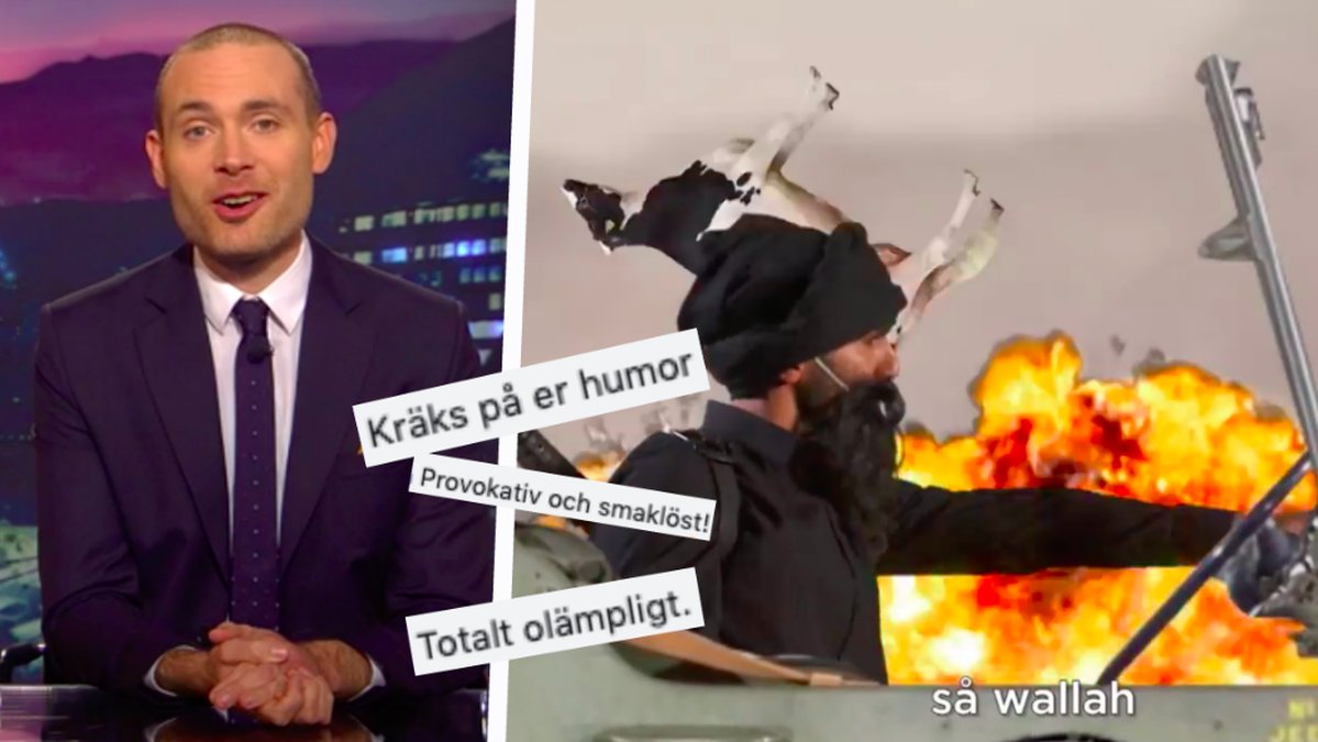 Tung kritikstorm mot SVT – efter sketch om IS-resenärer
