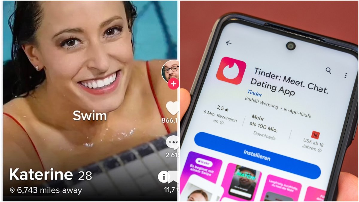 Tiktokaren ställde in sin Tinder på OS-byn – så blev resultatet