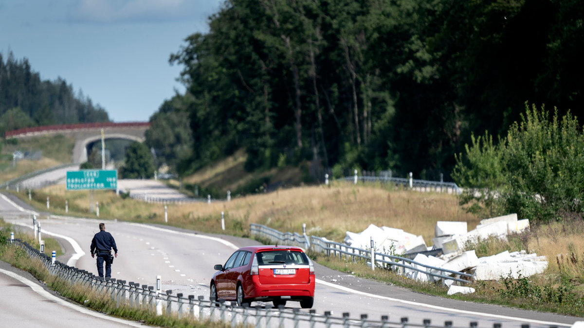 Oklart när E45 kan öppna igen efter skyfallet