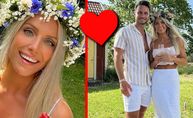 Kristian Luuk visar sin nya flickvän Hanna Eklöf