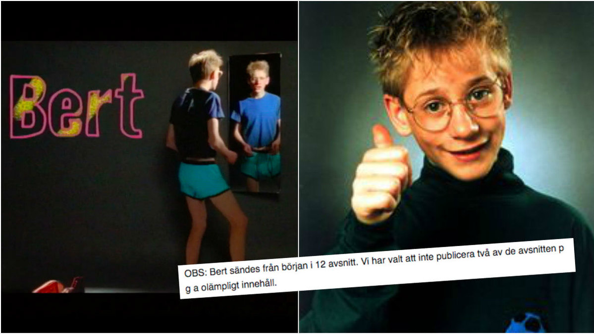 Nu tar SVT bort Bert – för olämpligt innehåll