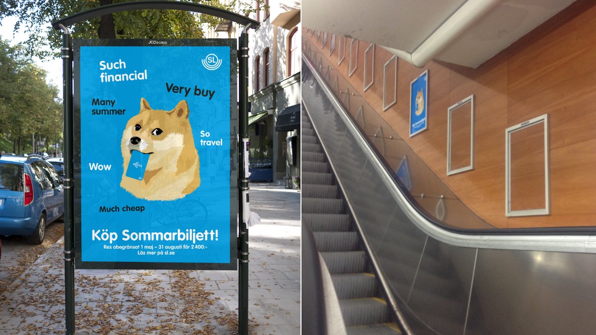 SL:s dogereklam en succé – skyltar stjäls