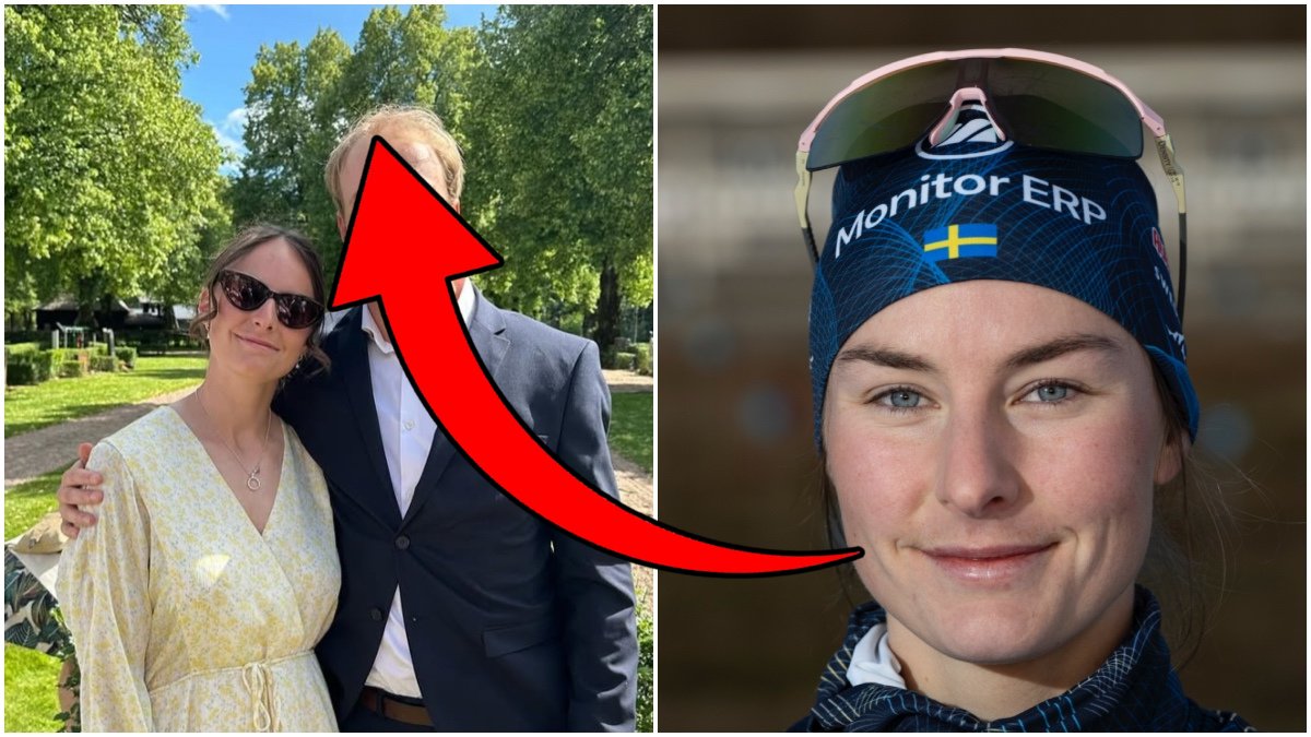 Ella Halvarsson är tillsammans med längdskidåkaren