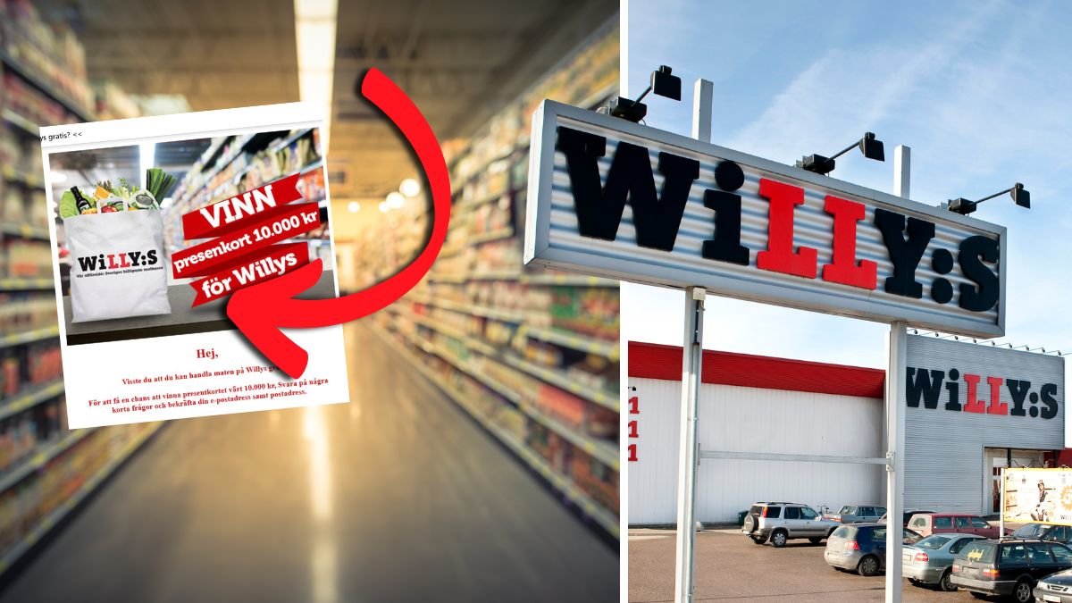 Se upp för mailet från "Willys" – allt är en bluff