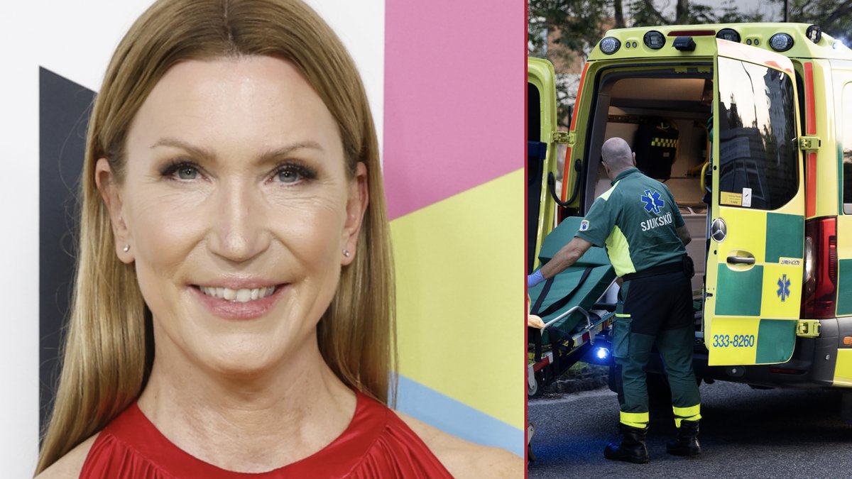 Jenny Alversjö förd akut till sjukhus – föll ihop på gala