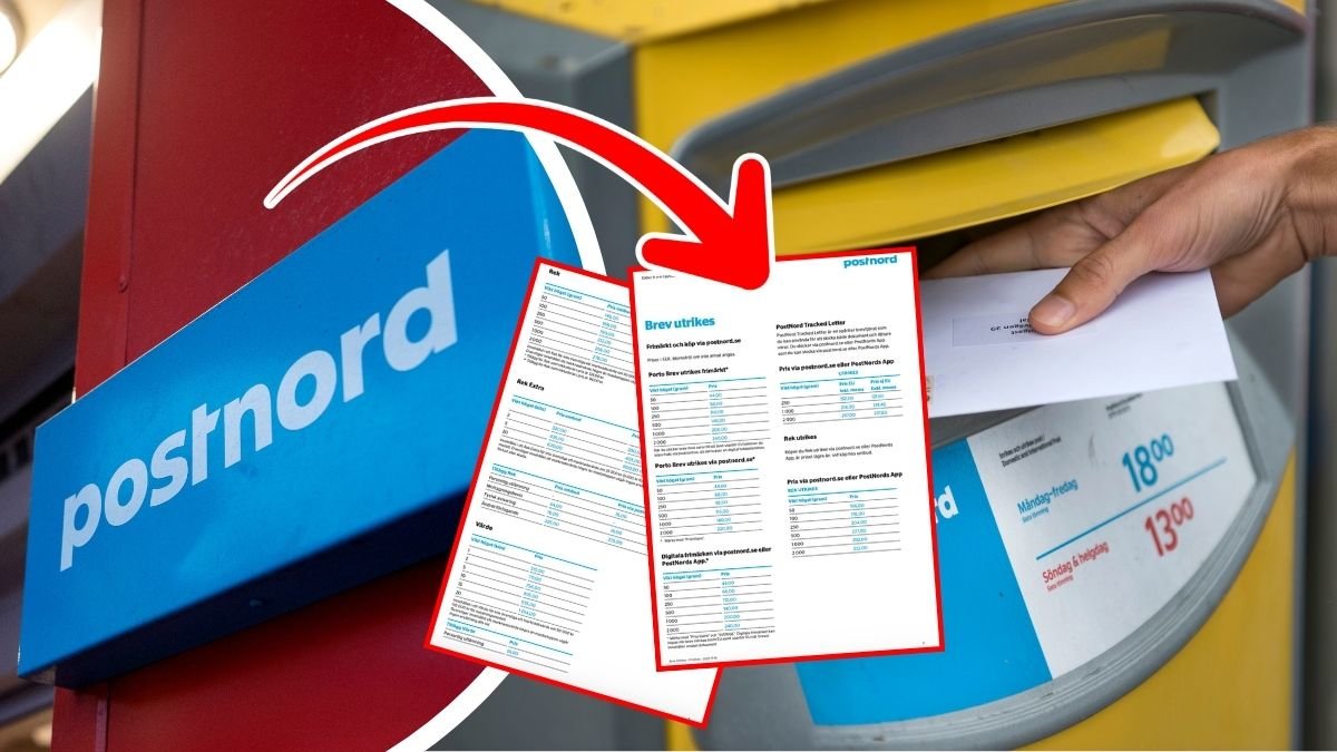 Postnord höjer priserna på brev – från 1 januari 2026
