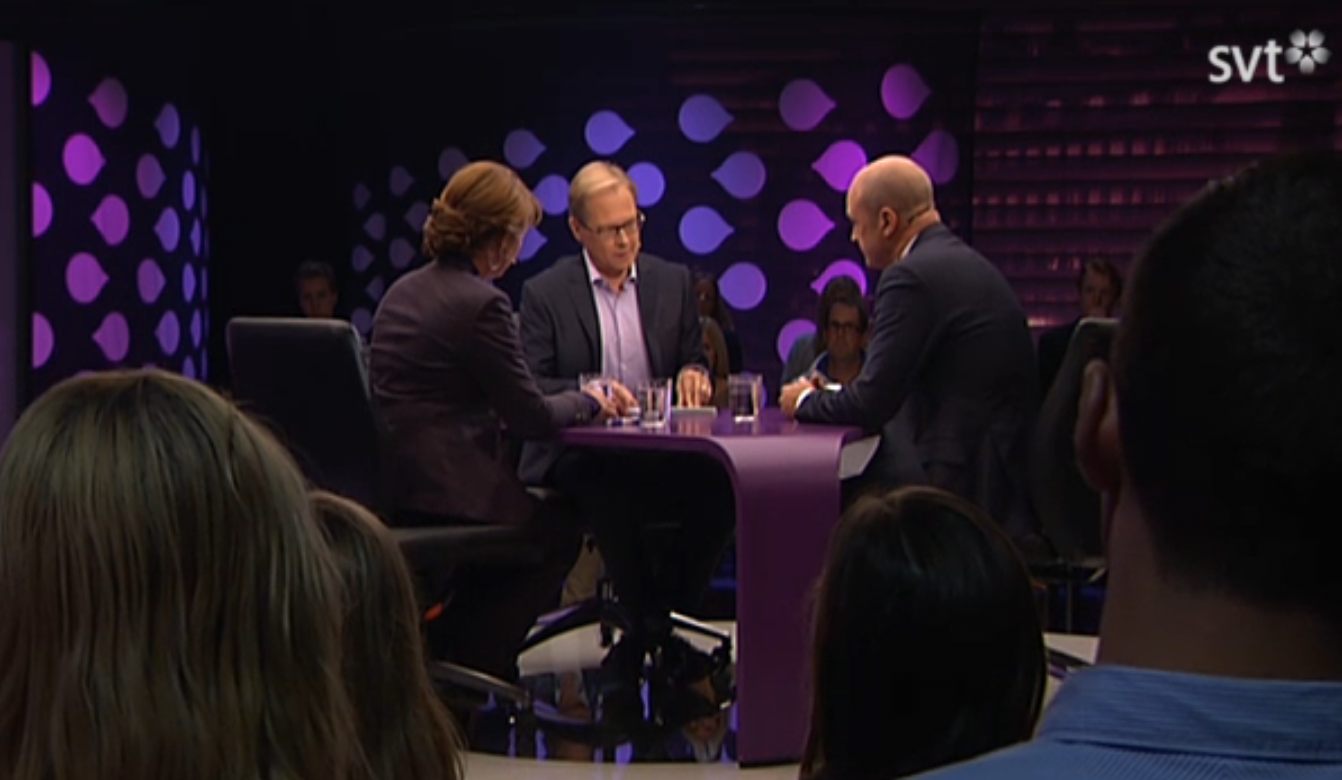 Reinfeldt grillades i SVT
