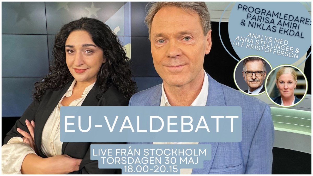 Livedebatt med alla riksdagspartier inför EU-valet 2024