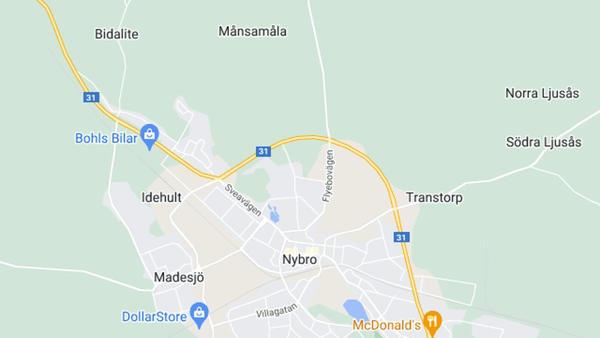 Polisen rapporterar om brand, Nybro