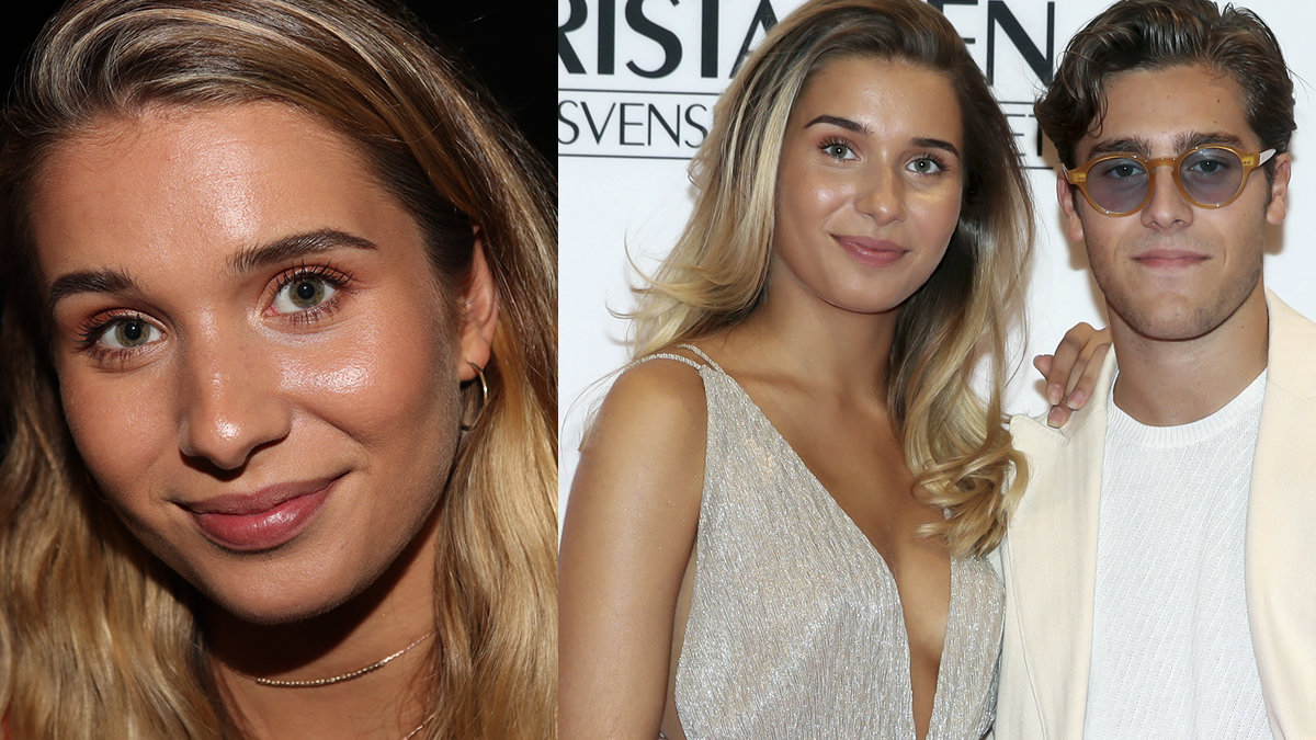 Här stöttas Benjamin Ingrosso av exet Linnea Widmark