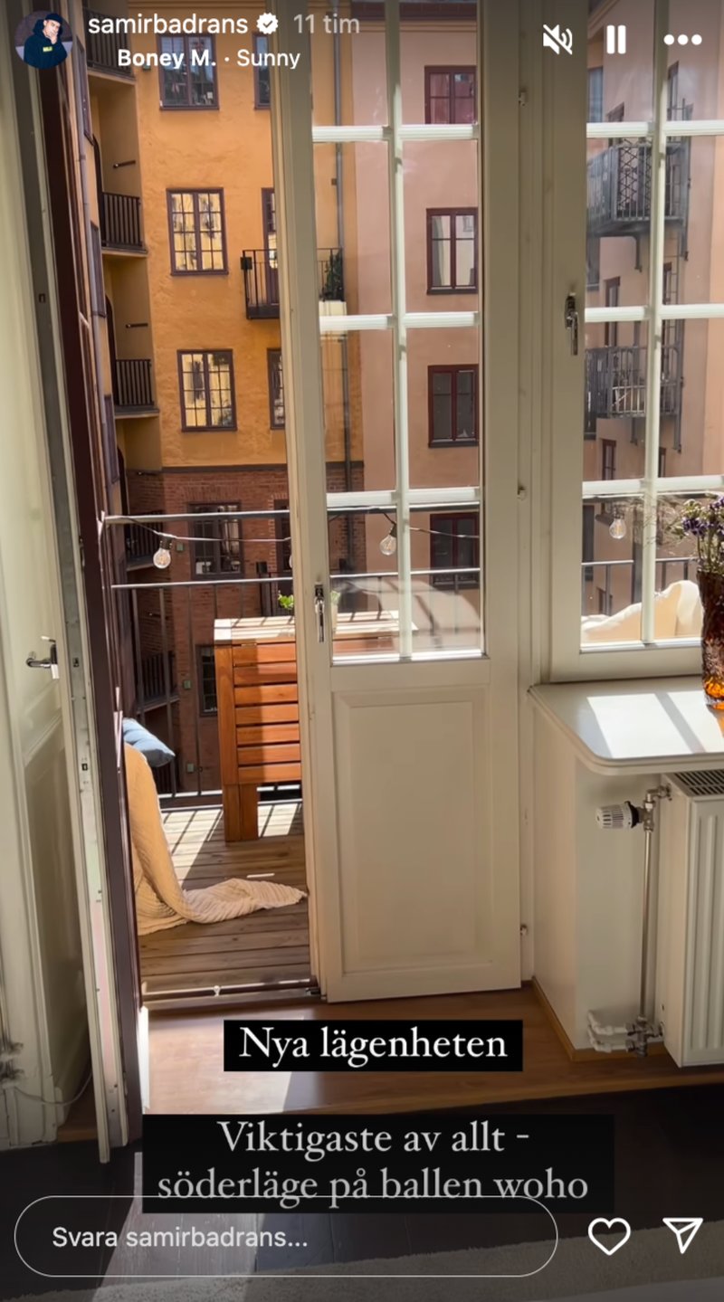 Samir Badran och flickvännen Julia har köpt ny lägenhet – se första bilden
